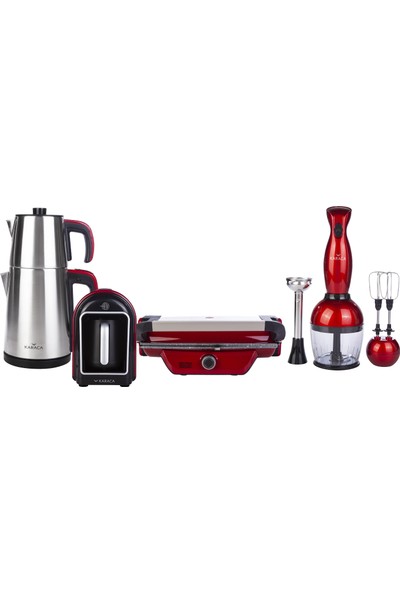 Karaca Gurme Plus Red Elektrikli Çeyiz Seti