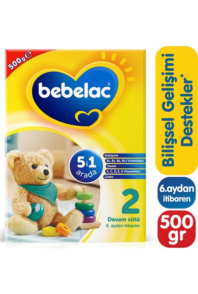 Bebelac 2 Devam Sütü 500 gr 6-9 Ay Bebelac 2 Devam Sütü 500 gr 6-9 Ay