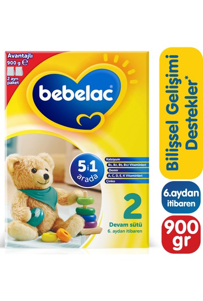 Bebelac 2 Devam Sütü 900 gr 6-9 Ay Bebelac 2 Devam Sütü 900 gr 6-9 Ay