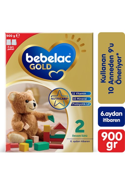 Bebelac Gold 2 Devam Sütü 900 gr 6-12 Ay Bebelac Gold 2 Devam Sütü 900 gr 6-12 Ay