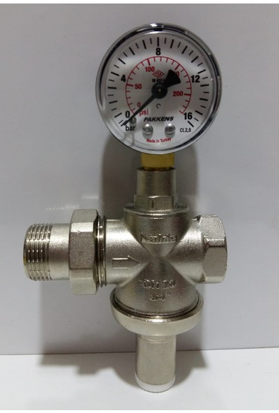 Yapıtaşı Kalde Su Basınç Düşürücü 1/2 Rekorlu DN15 +Pakkens Manometre Basınç Gösterge Yapıtaşı Kalde Su Basınç Düşürücü 1/2 Rekorlu DN15 +Pakkens Manometre Basınç Gösterge