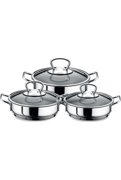 Aryıldız 10010 6 Parça Sahan Set Metal Sap