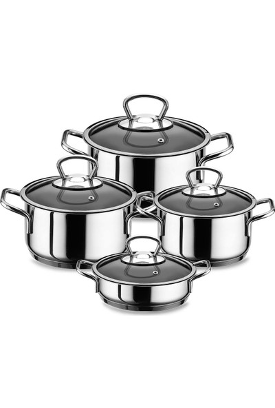 Aryıldız 10009 8 Parça Tencere Set Metal Sap Aryıldız 10009 8 Parça Tencere Set Metal Sap