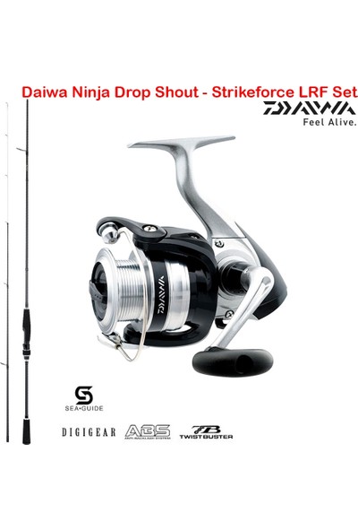 Daiwa Ninja Drop Shout - Strikeforce Lrf Olta Seti 224CM 2-12GR-2000B Daiwa Ninja Drop Shout - Strikeforce Lrf Olta Seti 224CM 2-12GR-2000B