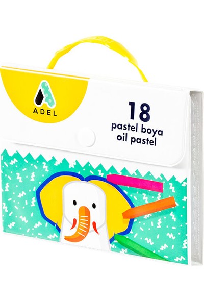 Adel Çantalı Pastel Boya 18'li