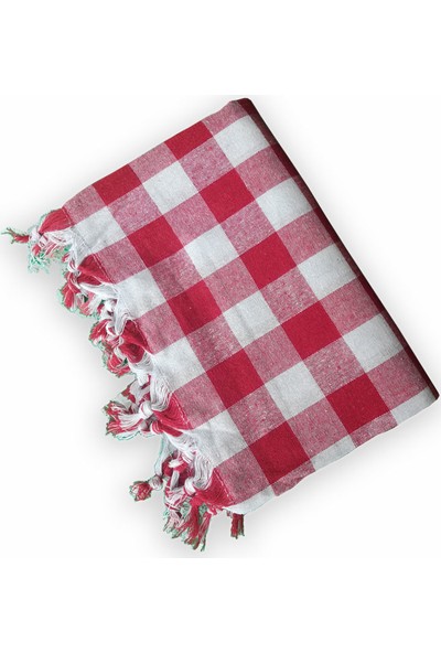 Deniz Marketim Kırmızı Çok Amaçlı Sofra Bezi Piknik Örtüsü 140 x 140 cm Kırmızı