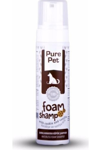 Pure Pet Durulanmayan Köpük Şampuan 225ML Kurabiye