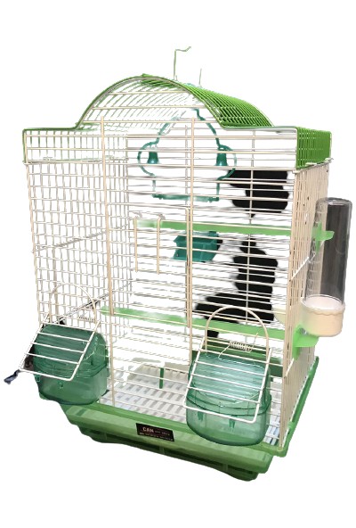 Yıldırım Kafes Kuş Muhabbet Için Kafes Yeşil 30X23X43CM