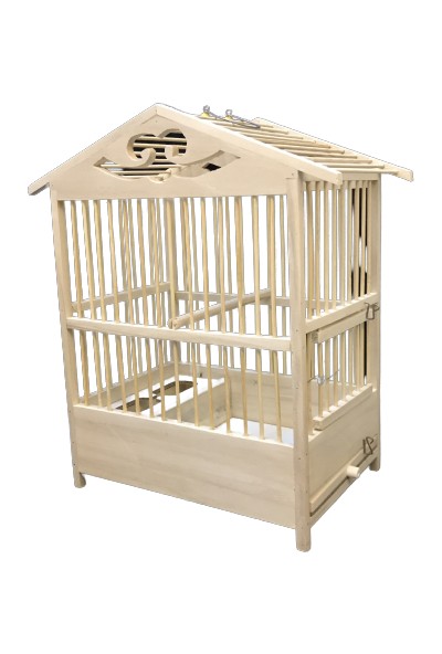 Pet Door Tahta Kafes Kanarya Saka Kafesi M Boy Açık Renk 24X32X16CM Pet Door Tahta Kafes Kanarya Saka Kafesi M Boy Açık Renk 24X32X16CM