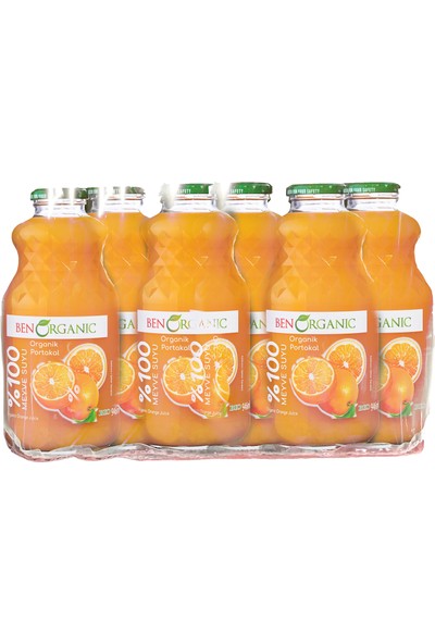 Benorganic Portakal Suyu 6 x 1 Lt