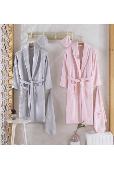 Güvenal 'pamuxu' 8 Pc Pamuklu Bornoz Seti,bornoz,bornoz Takımı, Güvenal 'pamuxu' 8 Pc Pamuklu Bornoz Seti,bornoz,bornoz Takımı,