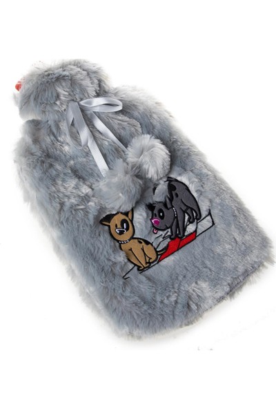 Biggdesign Dogs Gri Peluş Sıcak Su Torbası Biggdesign Dogs Gri Peluş Sıcak Su Torbası