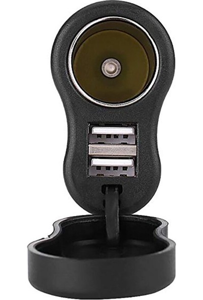 Knmaster USB-D500 Motosiklet Çift Usbli Çakmaklıklı Din Soketi Knmaster USB-D500 Motosiklet Çift Usbli Çakmaklıklı Din Soketi