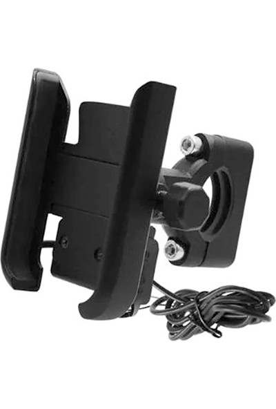 Knmaster TT-500GU Alüminyum Gövde Gidon Monte Telefon Tutucu-Usb Knmaster TT-500GU Alüminyum Gövde Gidon Monte Telefon Tutucu-Usb