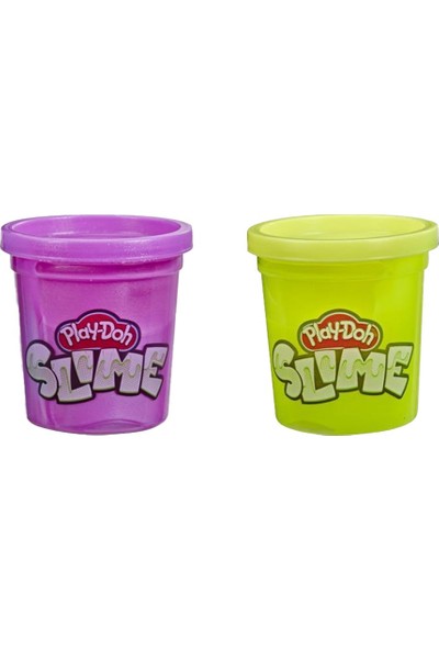 Playdoh Play-Doh Slime 2 'li Hamur Metalik Mor ve Sarı Playdoh Play-Doh Slime 2 'li Hamur Metalik Mor ve Sarı