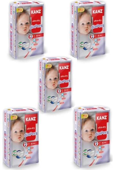 Kanz Mega Paket Bebek Bezi- Mini 3 - 6 kg Koli 5 Li Kanz Mega Paket Bebek Bezi- Mini 3 - 6 kg Koli 5 Li