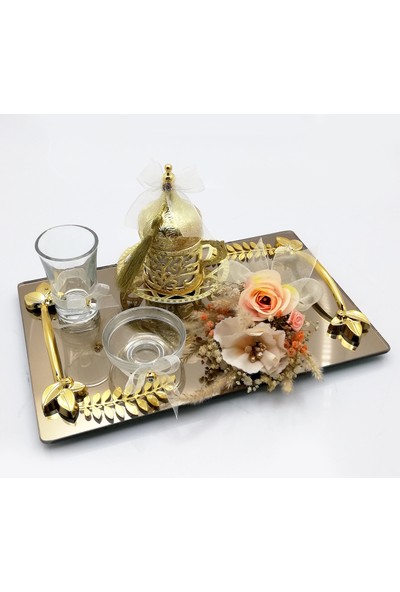 LORA DAVET Damat Kahve Fincanı Tepsisi DIKDÖRTGEN SOMON 53109 LORA DAVET Damat Kahve Fincanı Tepsisi DIKDÖRTGEN SOMON 53109