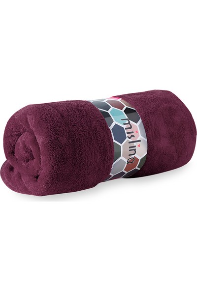 Mislina Tek Kişilik Wellsoft Battaniye - Mürdüm 150X200 Mislina Tek Kişilik Wellsoft Battaniye - Mürdüm 150X200