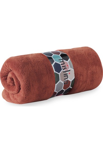 Mislina Tek Kişilik Wellsoft Battaniye - Kiremit 150X200 Mislina Tek Kişilik Wellsoft Battaniye - Kiremit 150X200