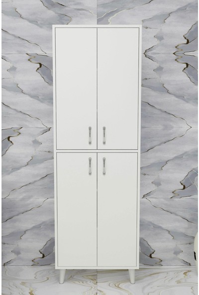 PlatinReyon 4 Kapaklı 6 Raflı Çok Amaçlı Banyo Dolabı E2 PlatinReyon 4 Kapaklı 6 Raflı Çok Amaçlı Banyo Dolabı E2