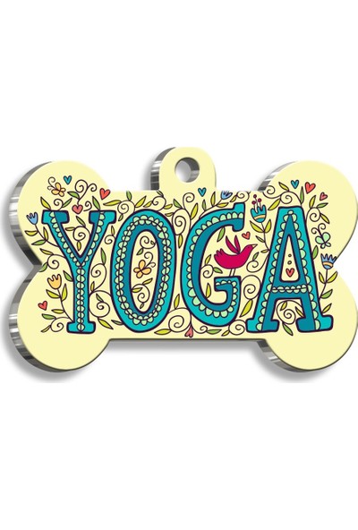 Pet Tag Art Yoga Sarı Kemik Şekilli Kedi Köpek Künyesi Medium 2,6 x 3,8 cm Pet Tag Art Yoga Sarı Kemik Şekilli Kedi Köpek Künyesi Medium 2,6 x 3,8 cm