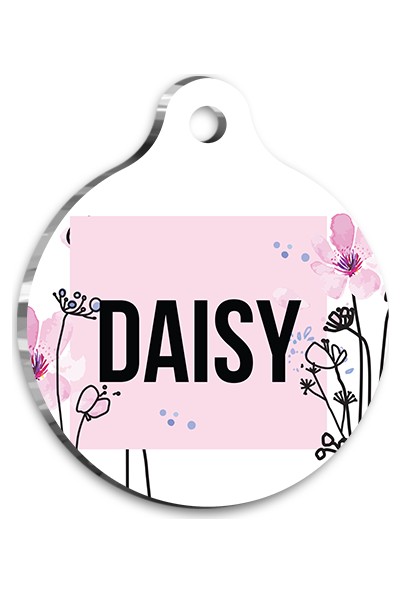 Pet Tag Art Ilkbahar Çiçekli Kedi Köpek Künyesi Small 2,5 cm Pet Tag Art Ilkbahar Çiçekli Kedi Köpek Künyesi Small 2,5 cm