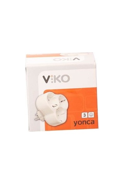 Viko 3lü Yonca Topraklı Priz (90303000)