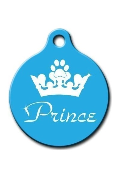 Pet Tag Art Prince Yuvarlak Kedi Köpek Künyesi Small Pet Tag Art Prince Yuvarlak Kedi Köpek Künyesi Small