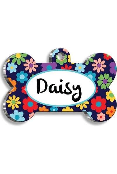 Pet Tag Art Canlı Çiçekler Kedi Köpek Künyesi Medium 2,6 x 3,8 cm Pet Tag Art Canlı Çiçekler Kedi Köpek Künyesi Medium 2,6 x 3,8 cm