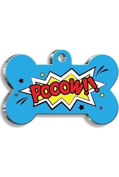 Pet Tag Art Pooow Kedi Köpek Künyesi Small: 2,1 x 3,1 Cm. Pet Tag Art Pooow Kedi Köpek Künyesi Small: 2,1 x 3,1 Cm.