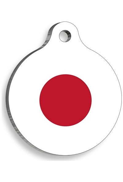 Pet Tag Art Japonya Yuvarlak Kedi ve Köpek Künyesi Small 2,5 cm Pet Tag Art Japonya Yuvarlak Kedi ve Köpek Künyesi Small 2,5 cm