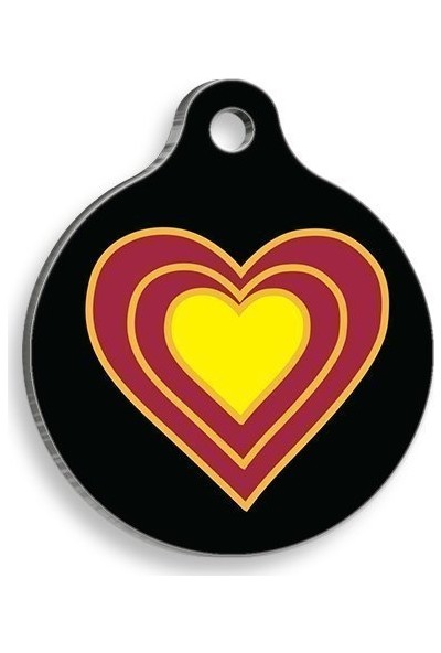Pet Tag Art Aşk Yankılansın Yuvarlak Kedi ve Köpek Künyesi Small: 2,5 Cm. Pet Tag Art Aşk Yankılansın Yuvarlak Kedi ve Köpek Künyesi Small: 2,5 Cm.