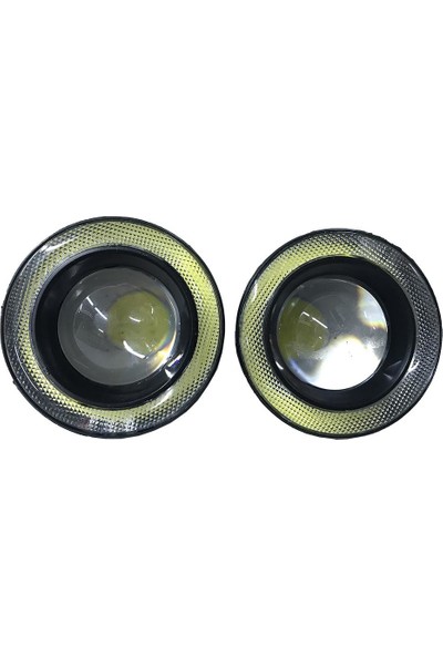 Kingstar Universal Mercekli Beyaz LED Angel Sis Farı, 76MM Kingstar Universal Mercekli Beyaz LED Angel Sis Farı, 76MM