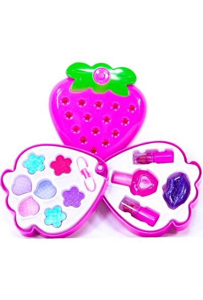 Pasifik Toys Çilek Kutulu Üçlü Sürülebilir Makyaj Seti