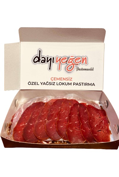 Dayı Yeğen Çemensiz Özel Yağsız Pastırma 250 gr Doğal - Kayseri