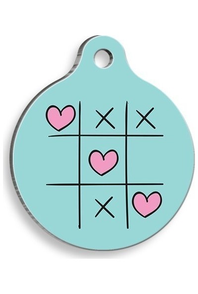 Pet Tag Art Xoxo Yuvarlak Kedi ve Köpek Künyesi Small: 2,5 Cm. Pet Tag Art Xoxo Yuvarlak Kedi ve Köpek Künyesi Small: 2,5 Cm.