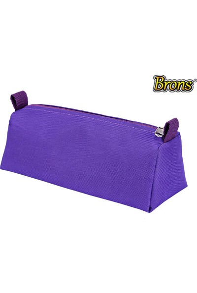 Brons BR-3020 Kalem Kutu Tek Bölmeli Üçgen Mor