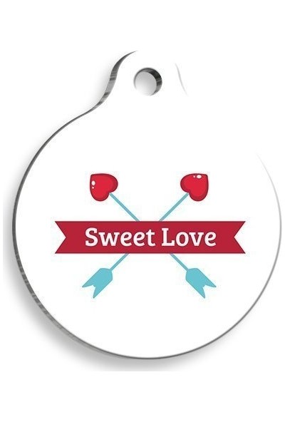 Pet Tag Art Sweet Love Yuvarlak Kedi ve Köpek Künyesi Small: 2,5 Cm. Pet Tag Art Sweet Love Yuvarlak Kedi ve Köpek Künyesi Small: 2,5 Cm.