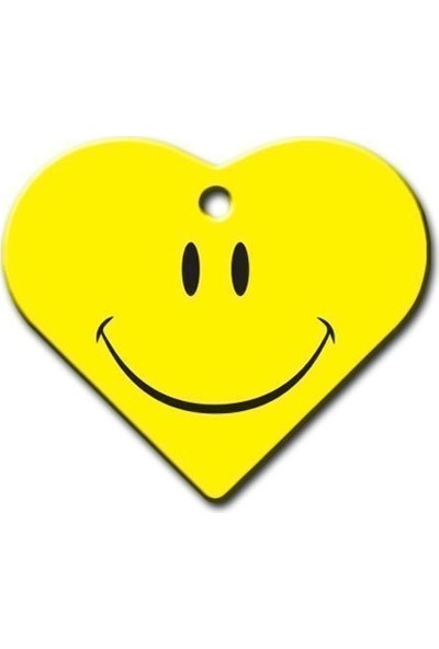 Pet Tag Art Smile Geniş Kalp Kedi Köpek Künyesi Medium Pet Tag Art Smile Geniş Kalp Kedi Köpek Künyesi Medium