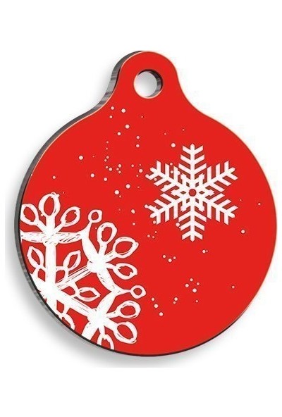 Pet Tag Art Christmas Serisi Red Star Yuvarlak Kedi ve Köpek Künyesi Medium: 3 Cm. Pet Tag Art Christmas Serisi Red Star Yuvarlak Kedi ve Köpek Künyesi Medium: 3 Cm.