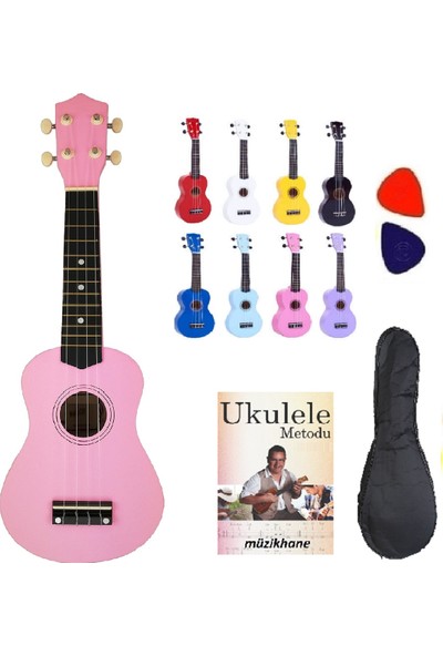 Müzikhane Soprano Ukulele+Kılıf+Metot ve Pena Müzikhane Soprano Ukulele+Kılıf+Metot ve Pena