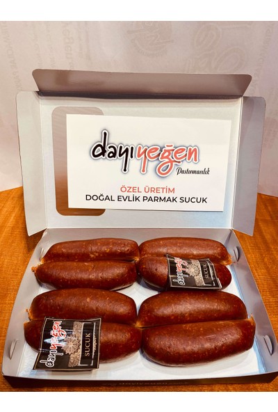 Dayı Yeğen Yerli Kesim %100 Doğal Evlik Sucuk 1 kg - Kayseri Dayı Yeğen Yerli Kesim %100 Doğal Evlik Sucuk 1 kg - Kayseri