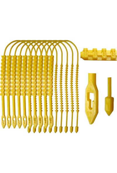Master Plastik Kar Zinciri Tekrar Kullanılabilir - Sarı 10’lu Paket