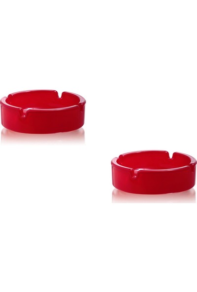 Lav Keyf Cam Küllük - 2 Li Kül Tablası Kırmızı
