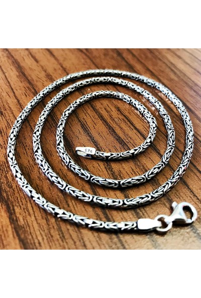 Encili Silver 925 Ayar Gümüş Kral Zincir Yuvarlak Kral Model Erkek Kolye Encili Silver 925 Ayar Gümüş Kral Zincir Yuvarlak Kral Model Erkek Kolye
