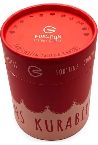 Şans Kurabiyesi For Fun Fortune Cookıe / (Aşk Dilekleri / Falları) 10 Adetlik Kutu