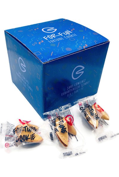 Şans Kurabiyesi For Fun Fortune Cookie ( Çocuklar Için ) 25'li Kutu Şans Kurabiyesi For Fun Fortune Cookie ( Çocuklar Için ) 25'li Kutu