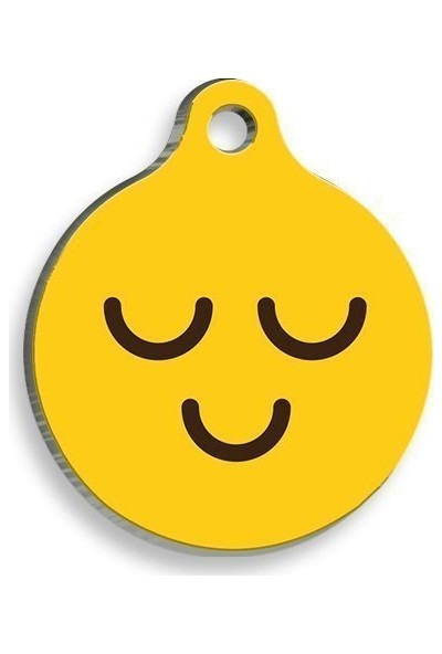 Pet Tag Art Mutlu Yuvarlak Kedi ve Köpek Künyesi Small: 2,5 Cm. Pet Tag Art Mutlu Yuvarlak Kedi ve Köpek Künyesi Small: 2,5 Cm.