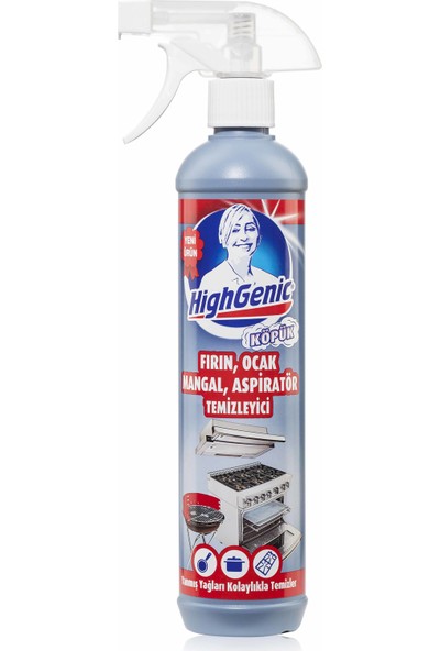 HighGenic Fırın, Ocak, Mangal, Aspiratör Temizleyici ( KÖPÜK ) 500 ml