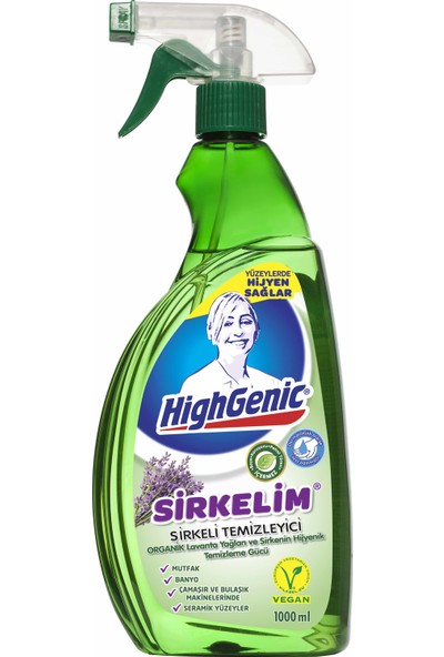 HighGenic Sirkelim Sirkeli Temizleyici ( Organik Lavanta Esanslı ) 1000 ml